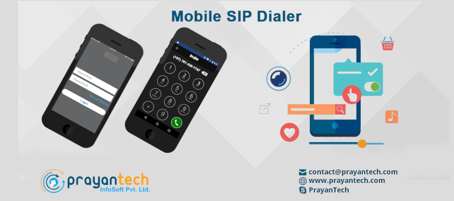 Mobile SIP Dialer, SIP Softphone, VoIP phone - Prayantech